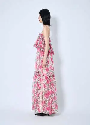 Chloé Long Silk Muslin Dress