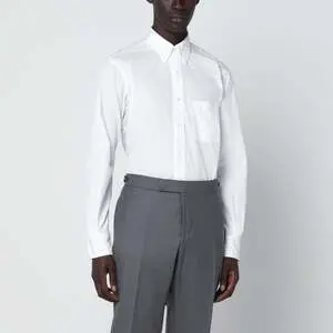 Thom Browne Button-down Cotton Shirt - White