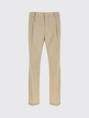 Prada Cotton Chino Trousers With Pleats - Cream