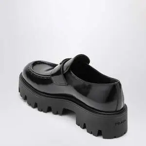 Prada Brushed Leather Loafers
