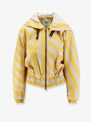 Fendi Cotton And Linen Jacket - Multicolor