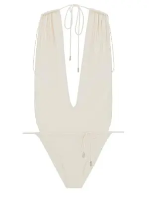 Saint Laurent One-piece Swimsuit - White