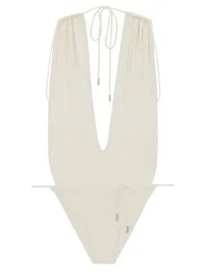 Saint Laurent One-piece Swimsuit - White