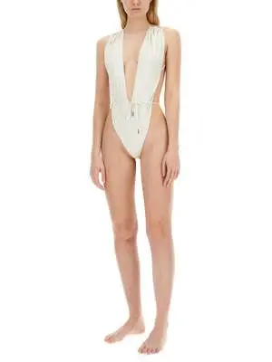 Saint Laurent One-piece Swimsuit - White