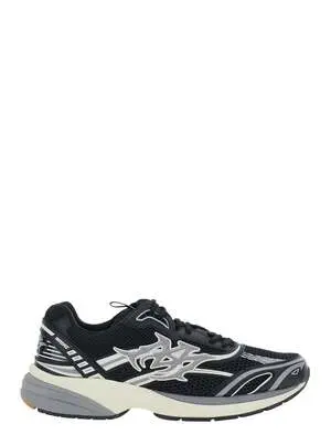 Amiri M-tech' Sneakers With Side Logo Patch In Leather And Fabric For - Black