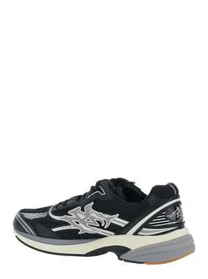 Amiri M-tech' Sneakers With Side Logo Patch In Leather And Fabric For