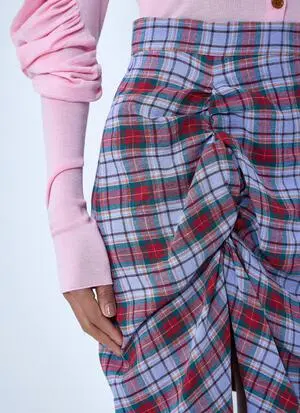 VIVIENNE WESTWOOD Draped Plaid Skirt