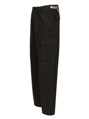 Burberry Cargo Trousers Crafted From Cotton Twill