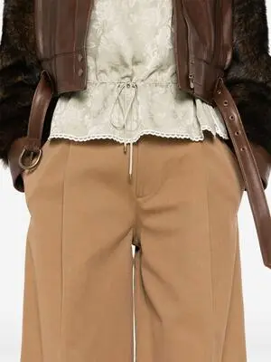 Chloé Cotton Wide-leg Trousers - Multicolor