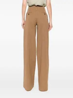 Chloé Cotton Wide-leg Trousers - Multicolor