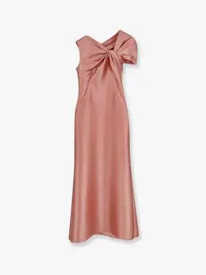 Alberta Ferretti Mikado Long Dress - Multicolor