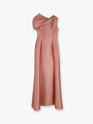 Alberta Ferretti Mikado Long Dress