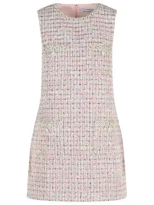 SELF-PORTRAIT Sleeveless Polyester Mini Dress