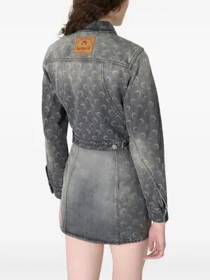 MARINE SERRE Moon Denim Jacket - Multicolor