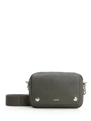 Loewe LOEWE Messenger Pebble Bag Green