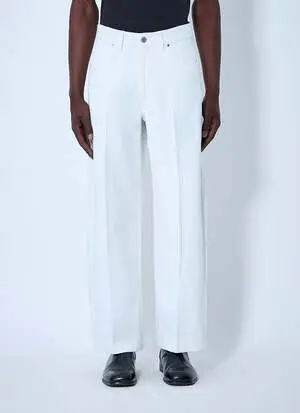 LEMAIRE Wide-leg Denim Trousers - White