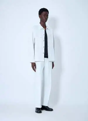 LEMAIRE Wide-leg Denim Trousers - White