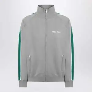 Miu Miu Technical Knit Sweatshirt - Gray