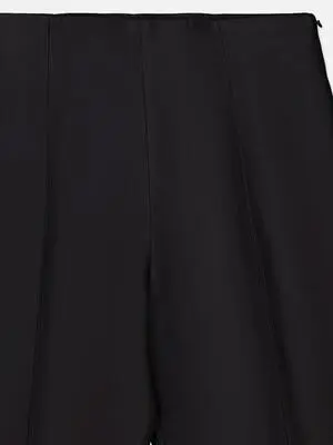 TOTEME Slim Evening Wool And Silk Trousers - Black