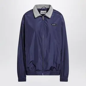 Miu Miu Technical Poplin Blouson - Blue