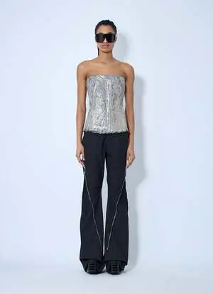 Rick Owens Denim Bustier Top