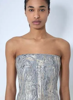 Rick Owens Denim Bustier Top