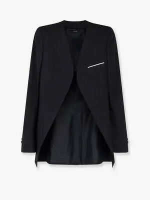 TOM FORD Wool And Silk Blazer - Black