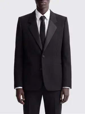 Saint Laurent Single-breasted Wool Blazer - Black