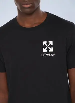 Off-White Small Arrow Slim Logo T-shirt - Black