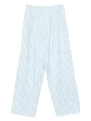 Prada Cotton Blend Trousers - Multicolor