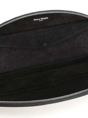 MAISON MARGIELA Half-moon Leather Pouch - Black