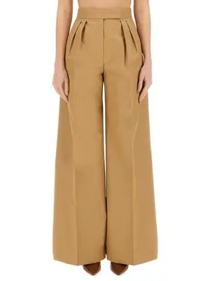 Max Mara Cotton Wide Leg Pants