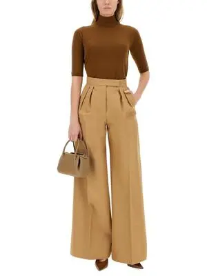 Max Mara Cotton Wide Leg Pants
