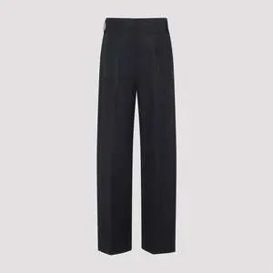 Prada Virgin Wool Wide Leg Trousers