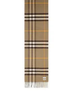 Burberry Burberry 'Mu Giant' Brown Cashmere Scarf Men Brown