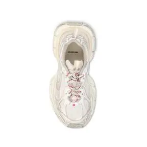 Balenciaga Layered Logo Sneakers - Cream