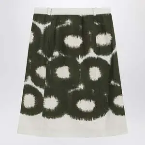 Prada Cotton Skirt With Military Pattern