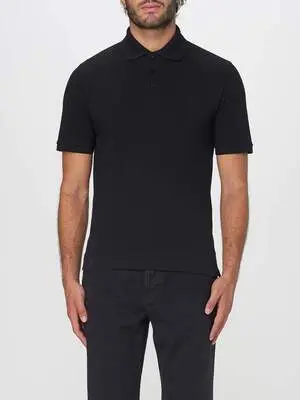 Saint Laurent Classic Cotton Blend Polo Shirt - Black