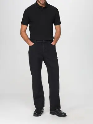 Saint Laurent Classic Cotton Blend Polo Shirt - Black