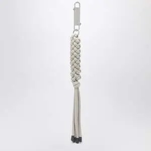 Moncler Rick Owens Interwoven Key Holder In Pearl Color