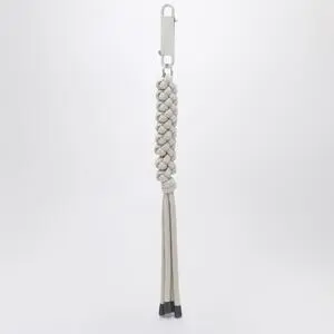 Moncler Rick Owens Interwoven Key Holder In Pearl Color - Cream