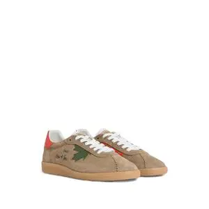 Dsquared2 Suede And Smooth Leather Low-top Sneakers