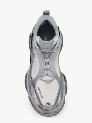 Balenciaga Triple S.2 Gradient Mesh And Nylon Insert Sneakers With Used Effect - Multicolor