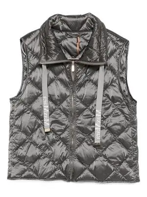 Max Mara Quilted Down Vest - Multicolor