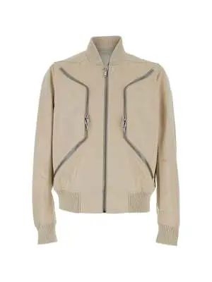Rick Owens Heizer Flight Jacket In Organic Cotton
