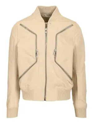 Rick Owens Heizer Flight Jacket - Cream