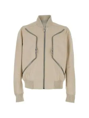 Rick Owens Heizer Flight Jacket - Cream