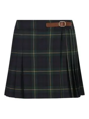 Celine Wool Mini Skirt - Multicolor