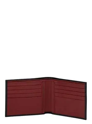 FERRAGAMO Wallet 'revival' Gancini With Double Hook In Grained Leather For