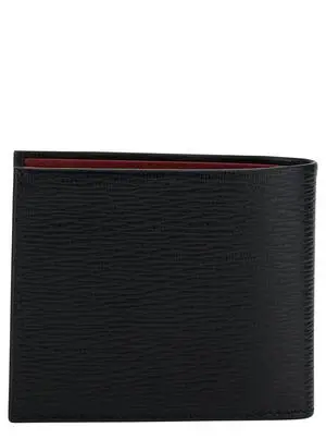 FERRAGAMO Wallet 'revival' Gancini With Double Hook In Grained Leather For
